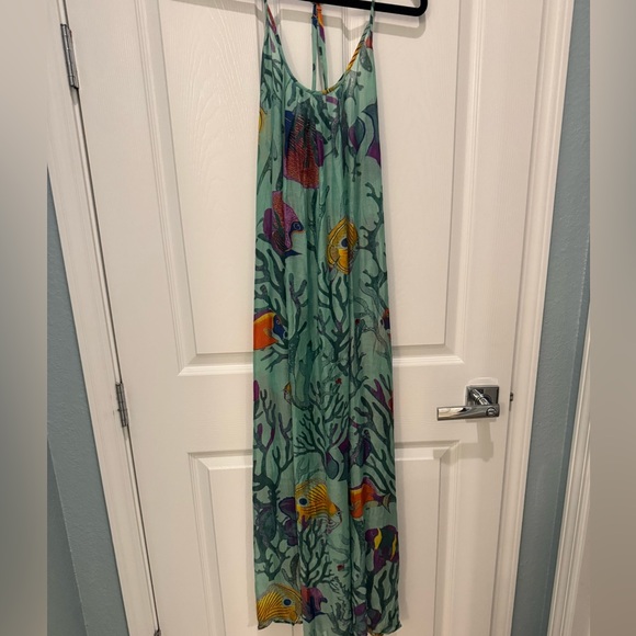 Aratta | Dresses | Nwt Tropical Fish Print Maxi Dress | Poshmark